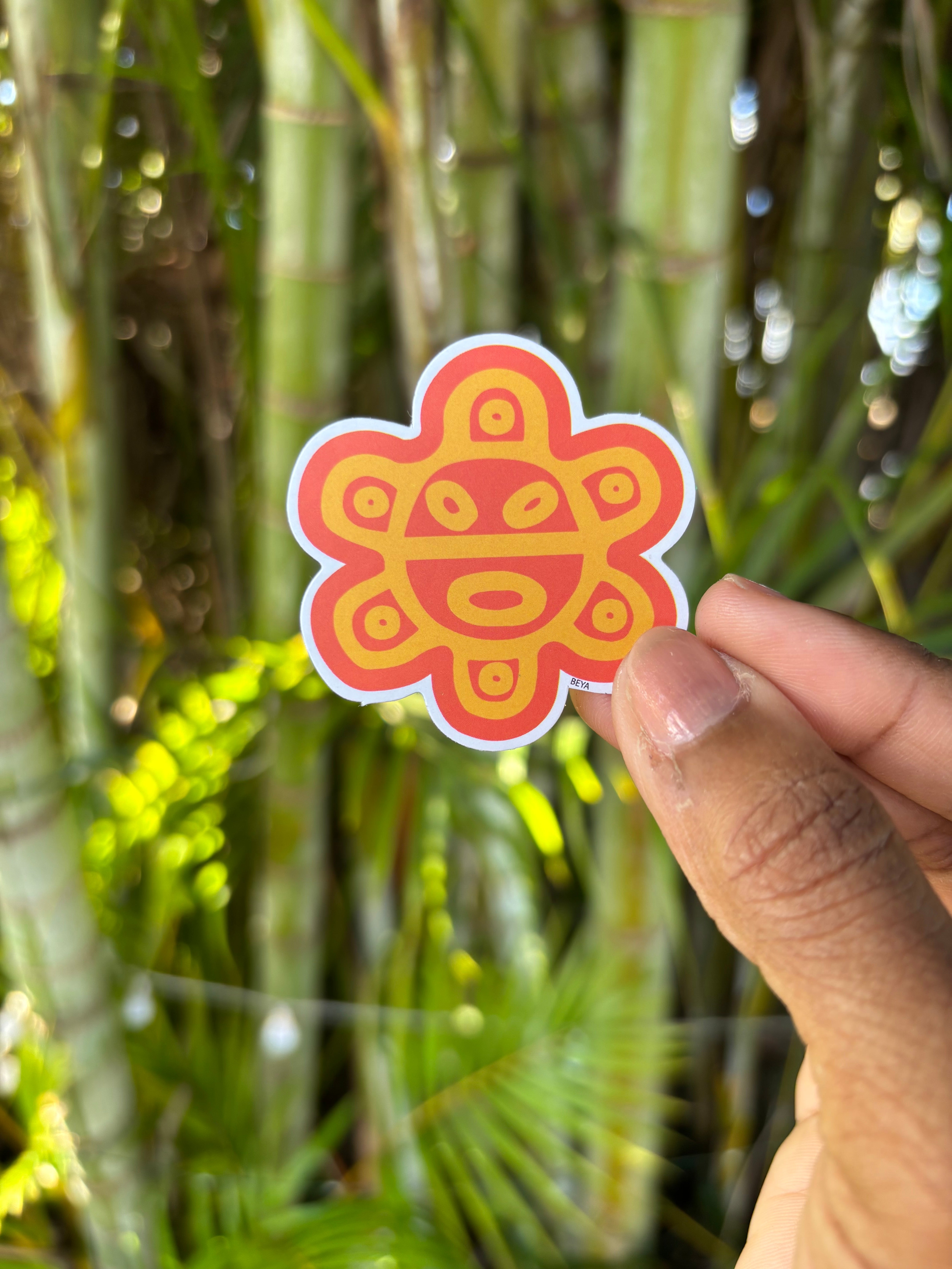 Sticker Símbolo Sol Taíno. – Paola's Color Pieces